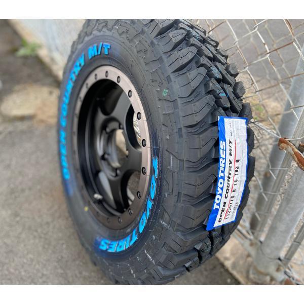 OPEN COUNTRY リフトアップ車 ジムニー JB23 JB64 16インチ トーヨーオープンカントリーMT 225/75R16 ホワイトレター Bounty Collection ...