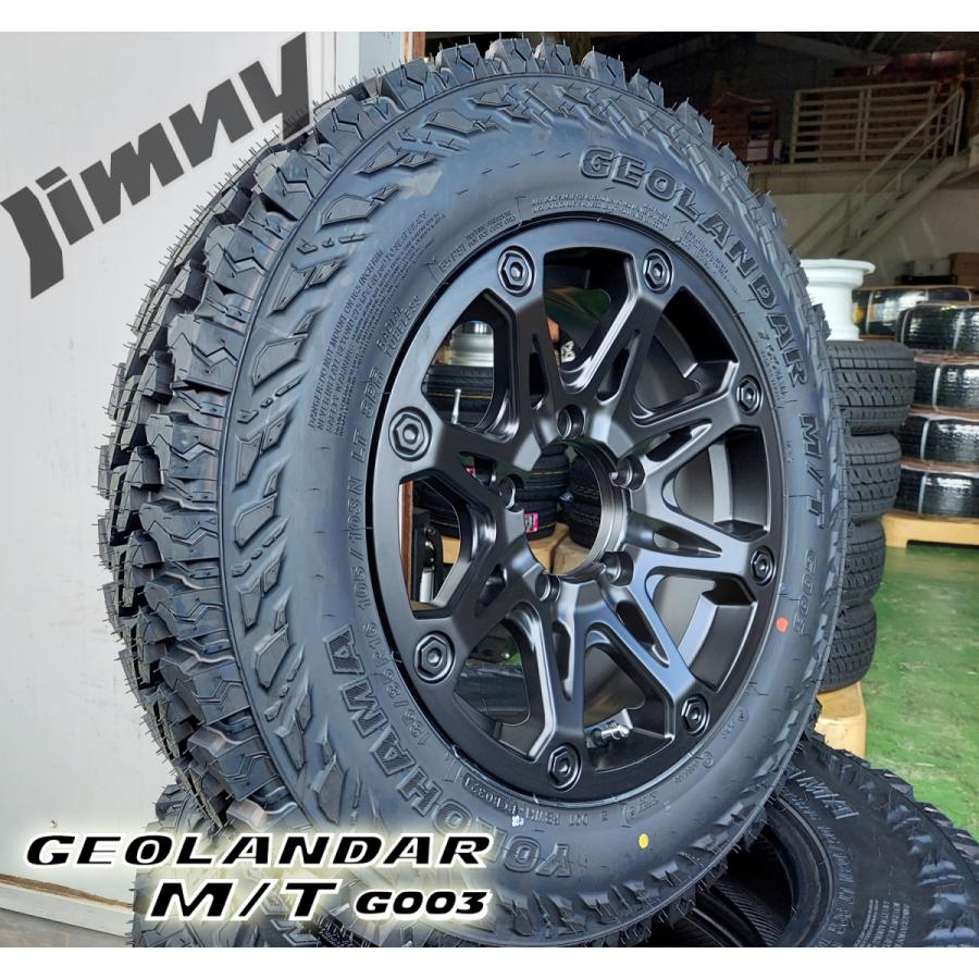 GEOLANDAR ジムニー 専用 JB23 JB64 16インチ タイヤ ホイール Bounty Collection BDX08 ヨコハマ ジオランダー MT G003 185/85R16 ...