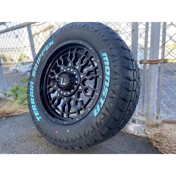 LEXXEL PreDator 18インチ 150系プラド TZ-G ハイラックス ブラックラリー タイヤホイールセット MONSTA TERRAIN GRIPPER 265/60R18 ...