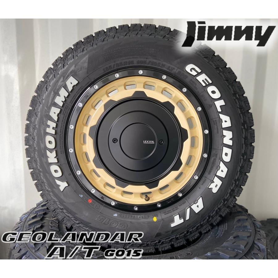 ジムニー JB23 JB64 JA11 JA12 JA22 タイヤホイール 16インチ ヨコハマ ジオランダー G015 A/T 185/85R16 4本セット ホワイトレター : Wheel ...