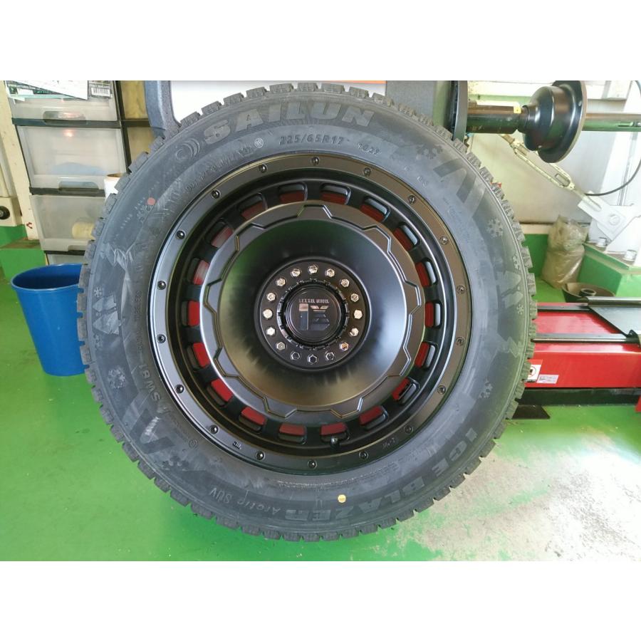ICE BLAZER 即納 スタッドレス タイヤホイール 17インチ SwaGGer SAILUN WSTX 225/65R17 RAV4 デリカD5 エクストレイル CHR CX5 ...