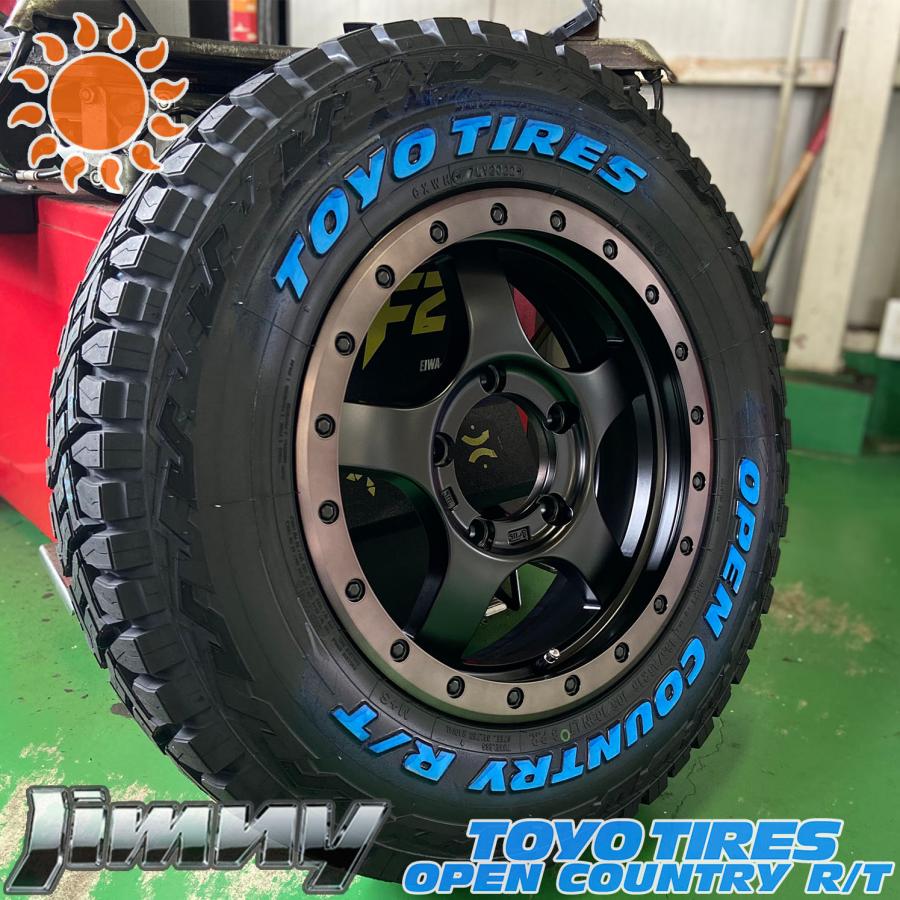 TOYO TIRES ジムニー JB23 JB64 タイヤホイール 16インチ OPEN COUNTRY トーヨー オープンカントリー RT ホワイトレター 185/85R16 BDX05 ...