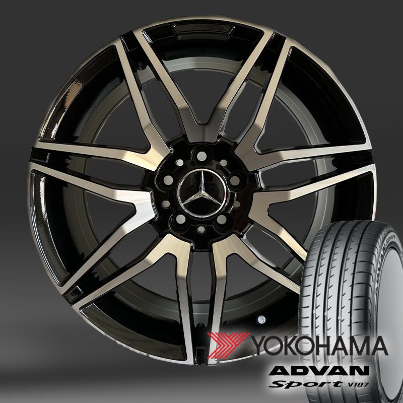 ADVAN ベンツ Aクラス Bクラス W246 Cクラス W204 ヨコハマ sports V107 225/40R18 18インチ 新品 ...