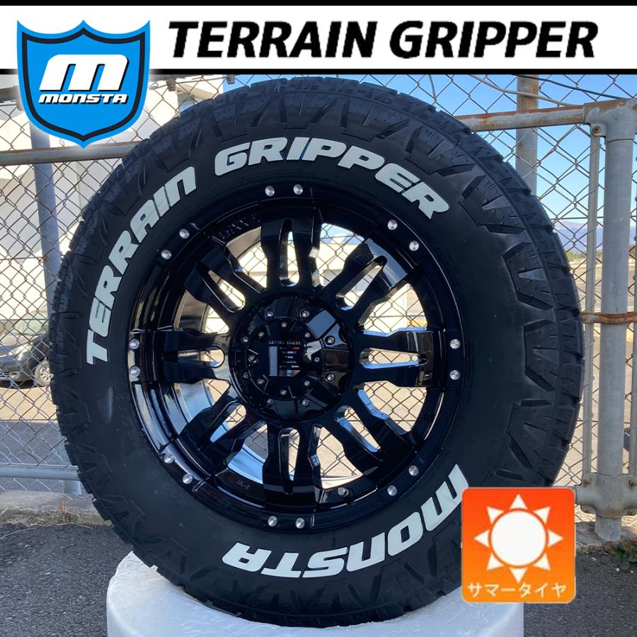 MONSTA TYRES 【新品】プラド ハイラックス FJクルーザー サマータイヤホイール 17インチ TERRAIN GRIPPER 265/65R17 ホワイトレター ポイント利用 ...