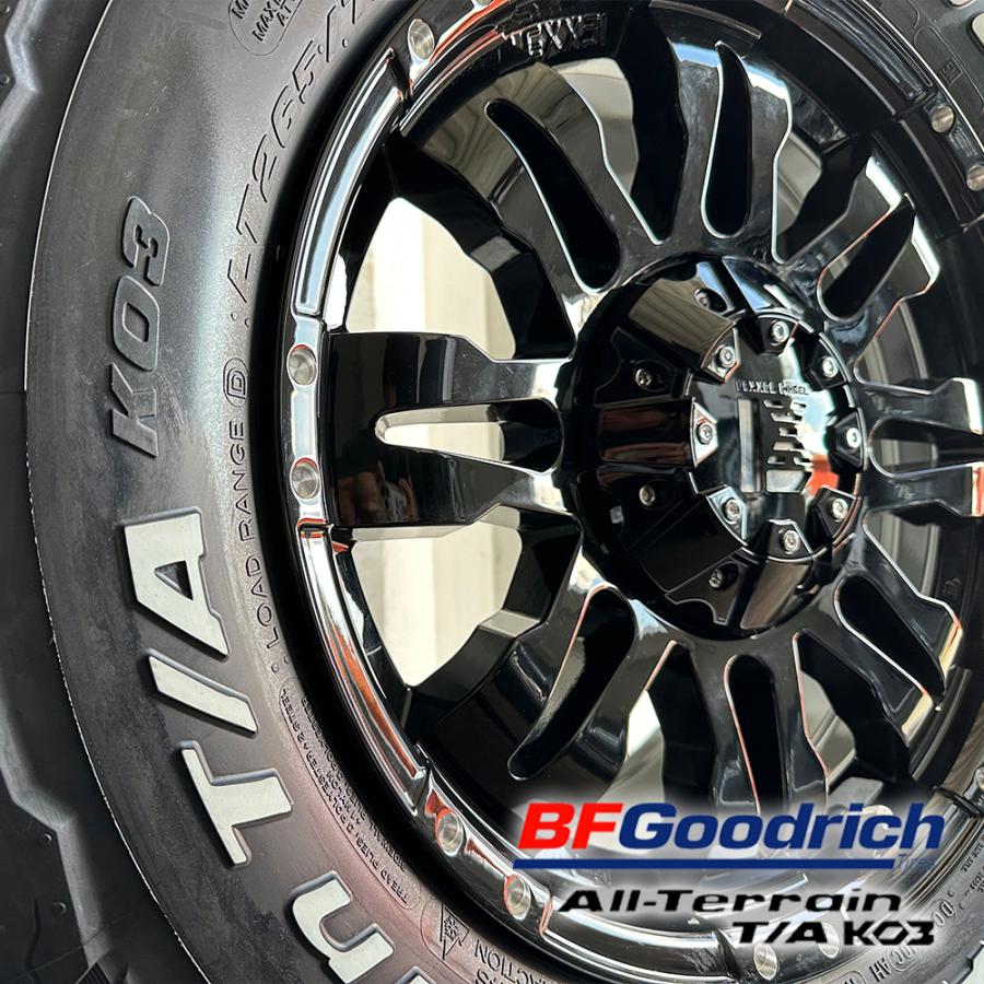 ランクル250 ランクル300 ランドクルーザー 17インチ BF オールテレン KO3 265/65R17 265/70R17 タイヤホイールセット ホワイトレター LEXXEL ...