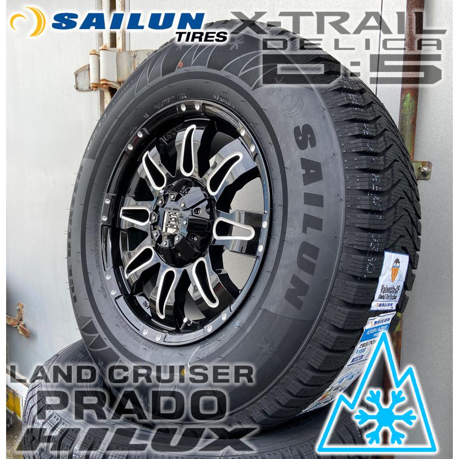 ICE BLAZER 即納 150/120タッドレス プラド FJ H3 タイヤホイールセット 17インチ SAILUN WST3 265/65R17 LEXXEL Balano ...