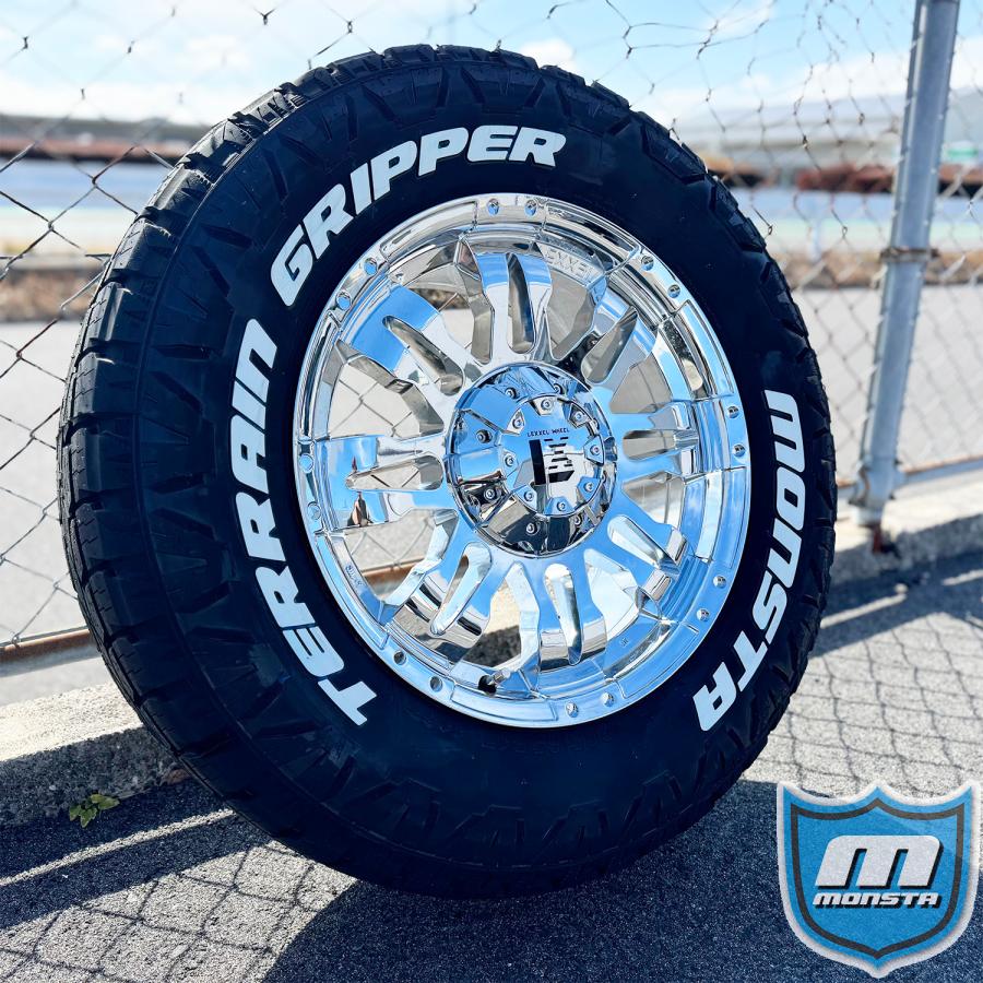 数量限定 残り少なめ ラングラー JL JK 17インチ 新品 タイヤ ホイール 4本セット 285/70R17 265/70R17 モンスタ テレングリッパー ホワイトレター ポイント利用 ...