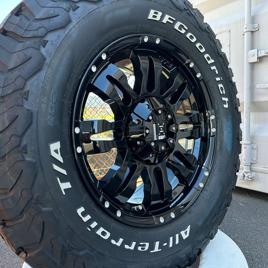 オーバーフェンダー用 ランドクルーザー250 ランクル250 BFグッドリッチ オールテレン KO2 265/70R17 17インチ ホワイトレター タイヤホイールセット Balano ...