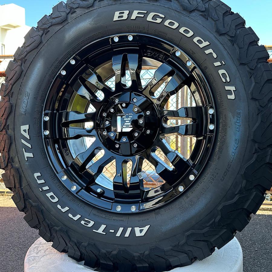 オーバーフェンダー用 ランドクルーザー250 ランクル250 BFグッドリッチ オールテレン KO2 265/70R17 17インチ ホワイトレター タイヤホイールセット Balano ...