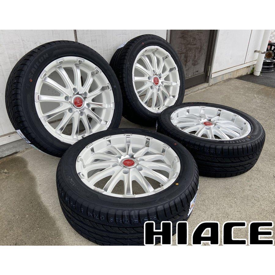 ハイエース 200系ハイエース レジアスエース タイヤホイールセット 18インチ バウンティコレクション BD12 当社特選タイヤ 225 ...