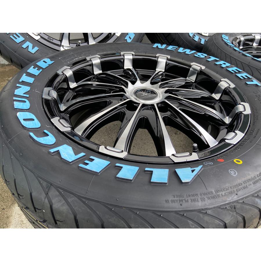 ハイエース 車検対応 200系 タイヤホイール 17インチ BD12 オーレンカウンター ホワイトレター 215/60R17 : Wheel ...