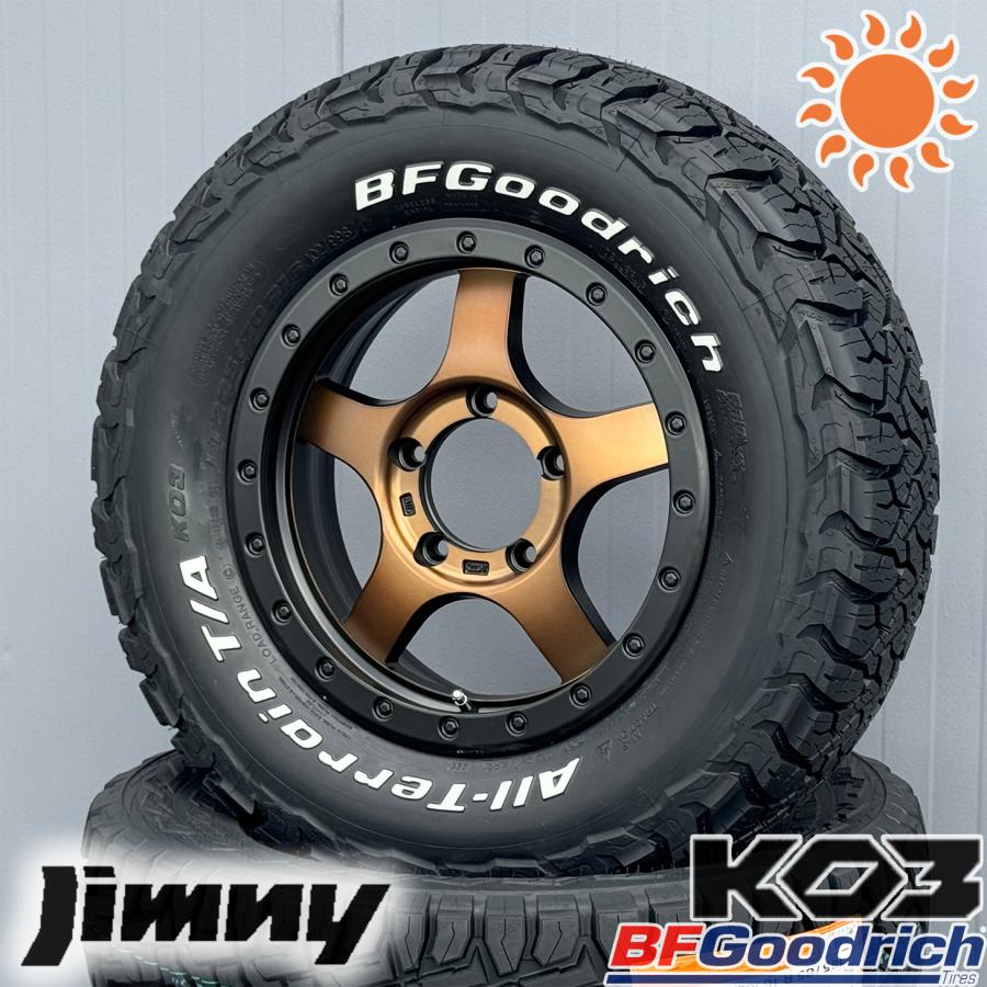 ジムニー JB64 JB23 16インチ タイヤホイール 4本セット BDX05 BF グッドリッチ オールテレン KO3 175/80R16 215/70R16 225/70R16 235 ...