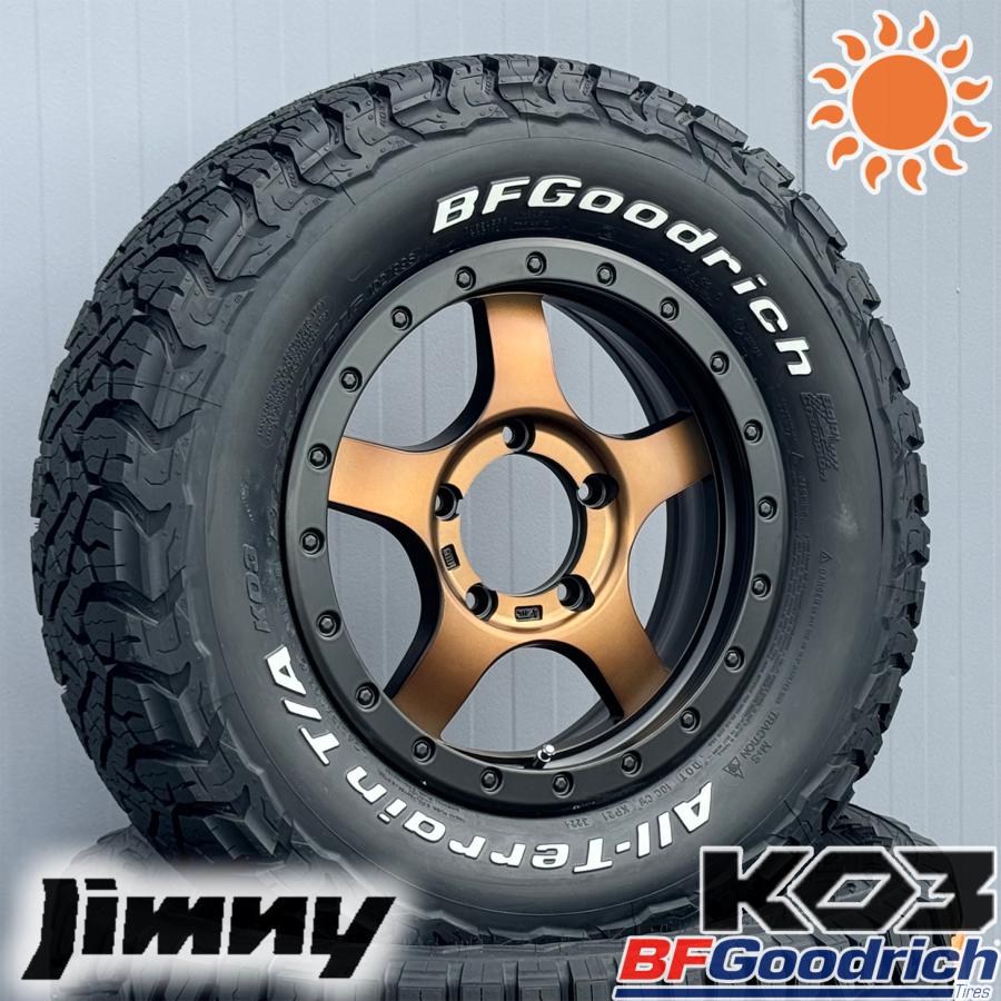 ジムニー JB64 JB23 16インチ タイヤホイール 4本セット BDX05 BF グッドリッチ オールテレン KO3 175/80R16 215/70R16 225/70R16 235 ...