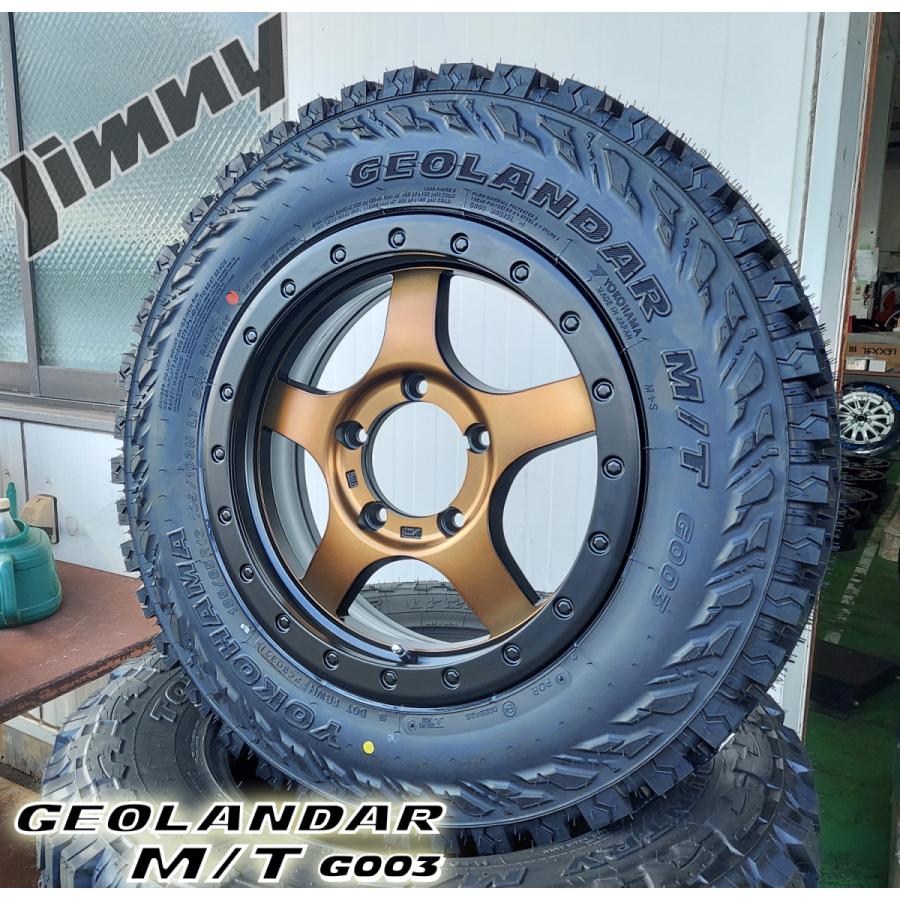 GEOLANDAR ジムニー 専用 JB23 JB64 16インチ タイヤ ホイール Bounty Collection BDX05 ヨコハマ ジオランダー MT G003 185/85R16 ...