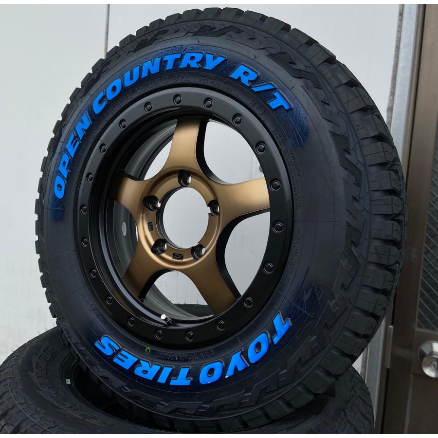 OPEN COUNTRY ジムニー 専用 JB23 JB64 16インチ タイヤ ホイール セット Bounty Collection BDX05 トーヨー オープンカントリーRT 185 ...