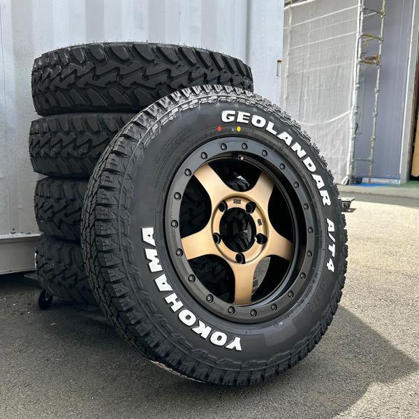 GEOLANDAR 新品 4本セット ジムニー JB23 JB64 ヨコハマ ジオランダー AT4 185/85R16 ホワイトレター 16インチ Bounty Collection ...