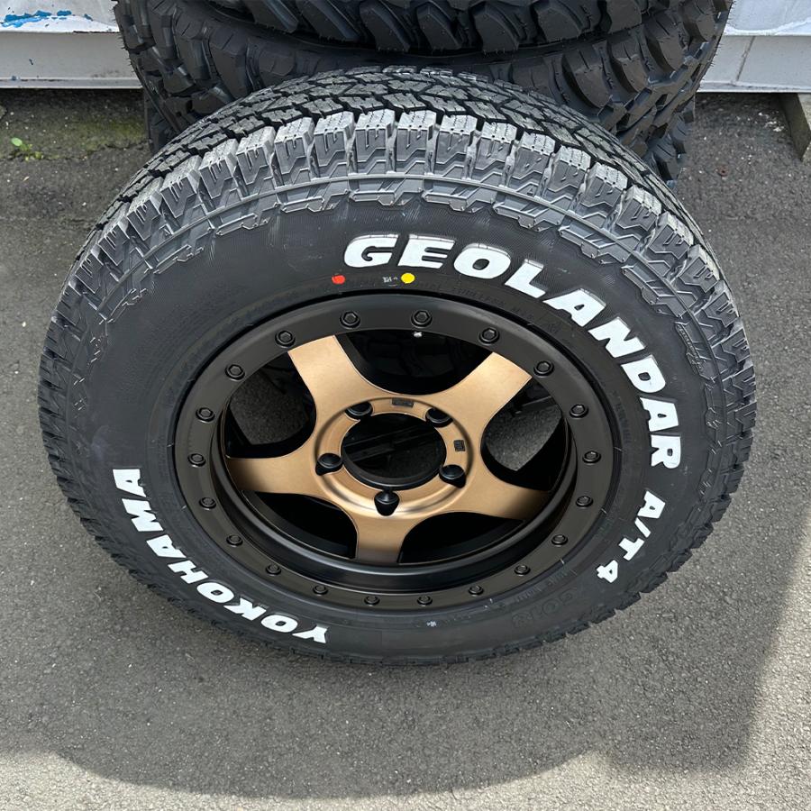 GEOLANDAR 新品 4本セット ジムニー JB23 JB64 ヨコハマ ジオランダー AT4 185/85R16 ホワイトレター 16インチ Bounty Collection ...