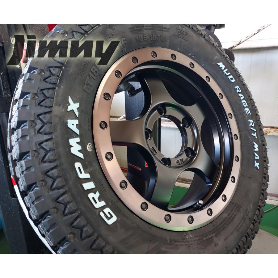 ジムニー JB23 JB64 JA11 JA12 JA22 タイヤホイール 16インチ GripMax MUD RAGE RT MAX 175 ...