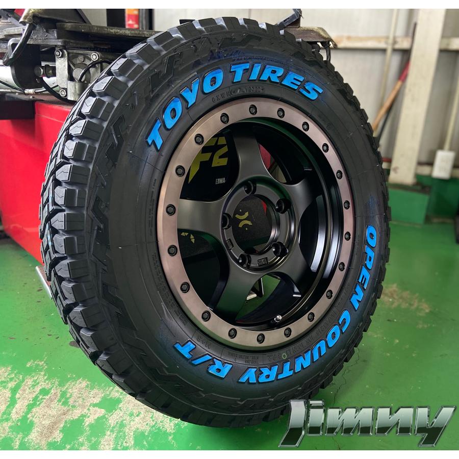 OPEN COUNTRY 5本set（背面用付き）ジムニー JB23 JB64 16インチ Bounty Collection BDX05 トーヨーオープンカントリーRT 185/85R16 ...