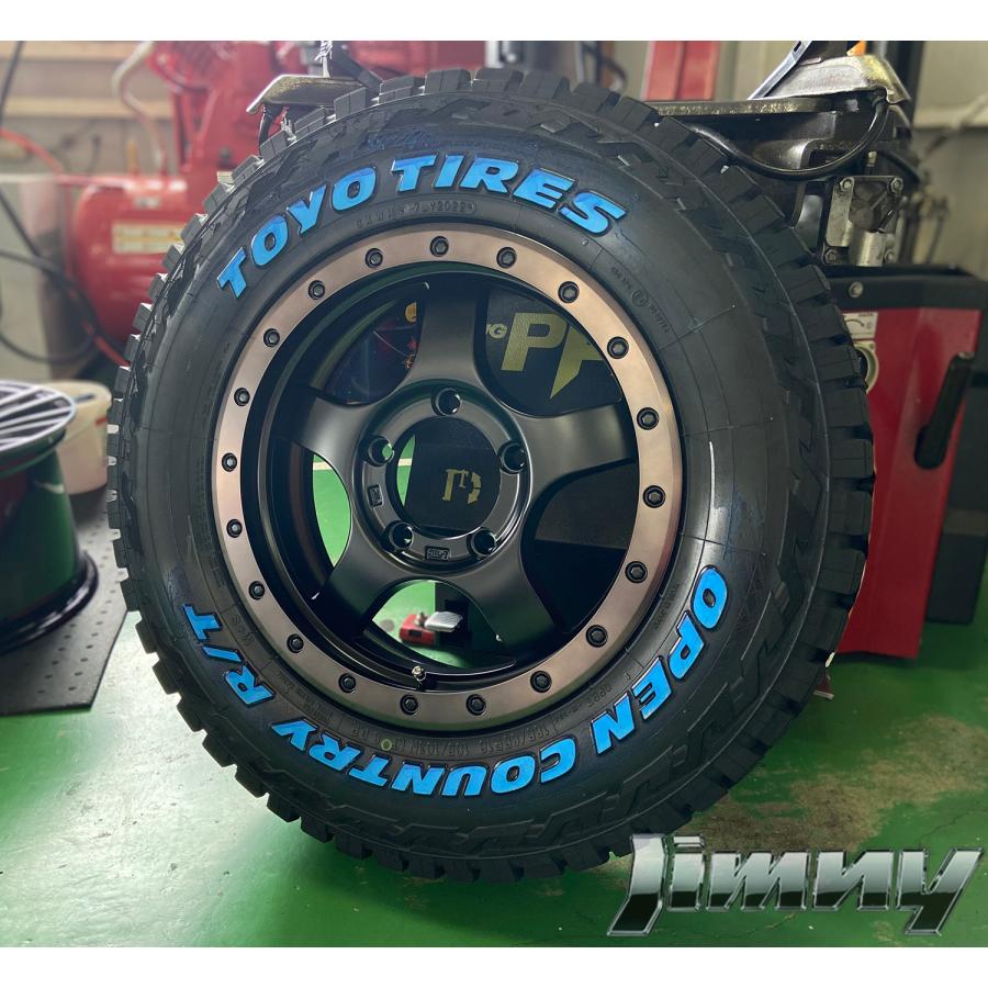OPEN COUNTRY 5本set（背面用付き）ジムニー JB23 JB64 16インチ Bounty Collection BDX05 トーヨーオープンカントリーRT 185/85R16 ...