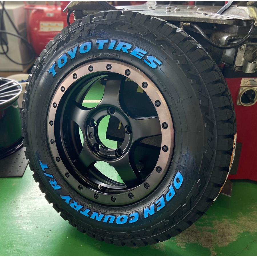 OPEN COUNTRY 5本set（背面用付き）ジムニー JB23 JB64 16インチ Bounty Collection BDX05 トーヨーオープンカントリーRT 185/85R16 ...