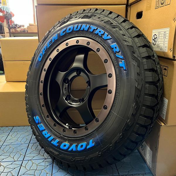 【背面用付】5本セット ジムニー JB23 JB64 トーヨー オープンカントリーRT 185/85R16 Bounty Collection BDX05 16インチ 新品 タイヤ ホイール ...