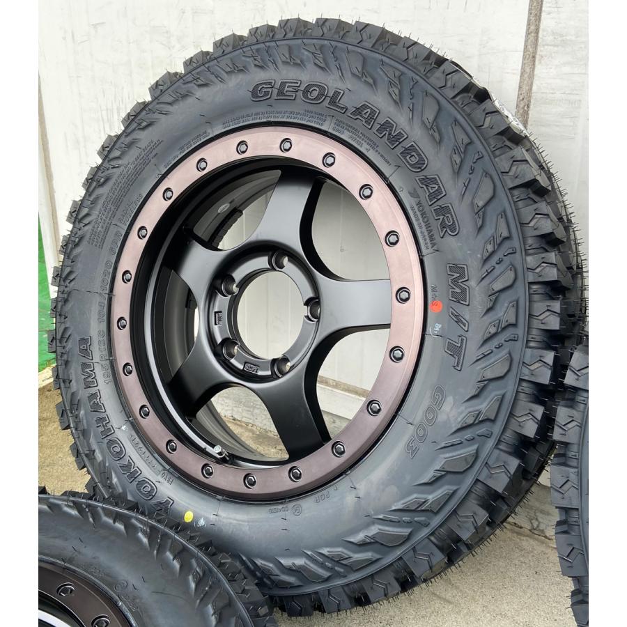 GEOLANDAR マッドタイヤ JB64 JB23 JB22 JA12 JA11 ジムニー 新品タイヤホイール4本セット ヨコハマ ジオランダー MT G003 185/85R16 175 ...