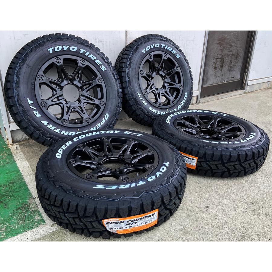 ジムニー JB23 JB64 5本セット（背面用付き）16インチ Bounty Collection BDX08 トーヨーオープンカントリーRT 185/85R16 ホワイトレター ...