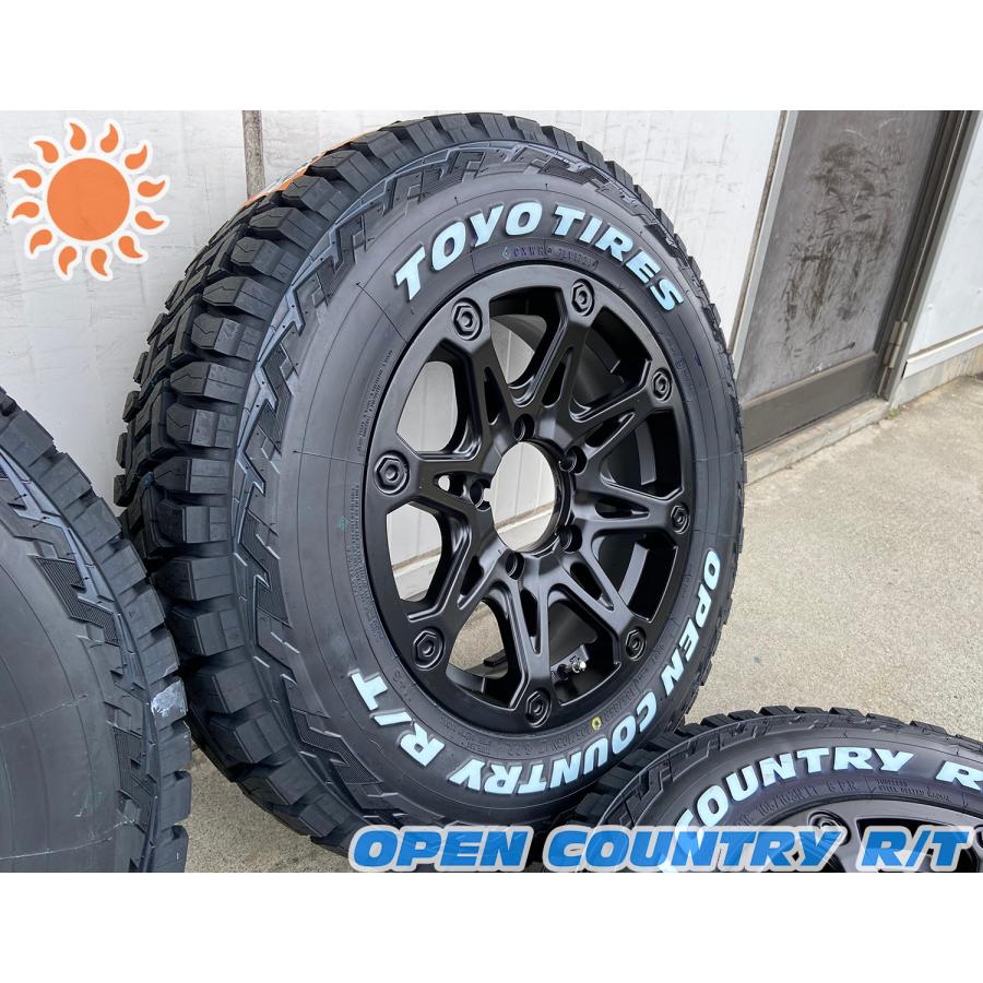 ジムニー JB64 JB23 16インチ タイヤホイールセット 新品 4本セット BDX08 ノーマル車高 トーヨー オープンカントリー RT 185/85R16 ホワイトレター ...