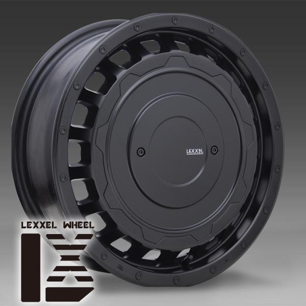 レクセル ホイール 新品 アルミホイール SwaGGer old style スワッガー マットブラック/ブラックプレート 16インチ 16× ...