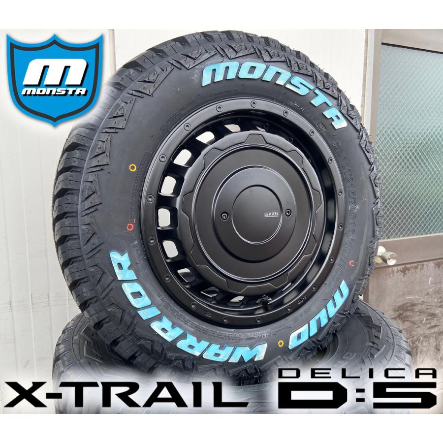 デリカD5 エクストレイル CX5 タイヤホイール 16インチ SwaGGer Old style -MONSTA マッド 215/70R16 ...