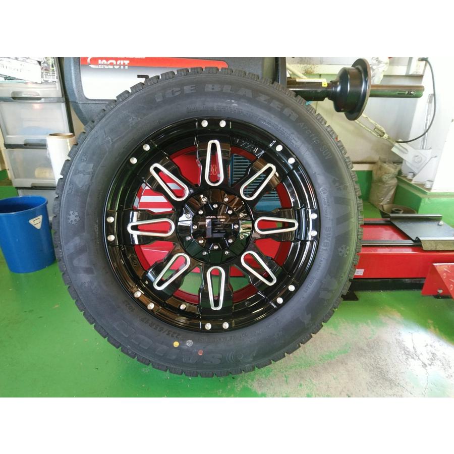 ICE BLAZER 即納 スタッドレス 150/120 プラド FJ H3 タイヤホイールセット 17インチ SAILUN WST3 265/65R17 LEXXEL Balano ...