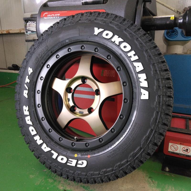 GEOLANDAR 新品 4本セット ジムニー JB23 JB64 ヨコハマ ジオランダー AT4 185/85R16 ホワイトレター 16インチ Bounty Collection ...