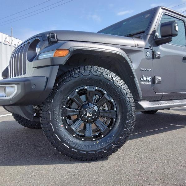 ヨコハマタイヤ 新品 4本セット JL JK ラングラー タイヤホイール ヨコハマ ジオランダー X-AT 265/70R17 285 ...