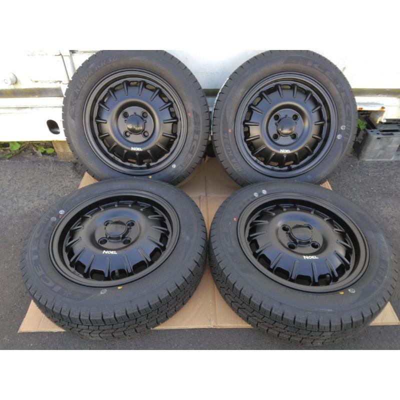ICETEC 軽自動車 スタッドレスタイヤ ホイールセット 155/65R14 165/65R14 KENDA KR36 14インチ Noel ...