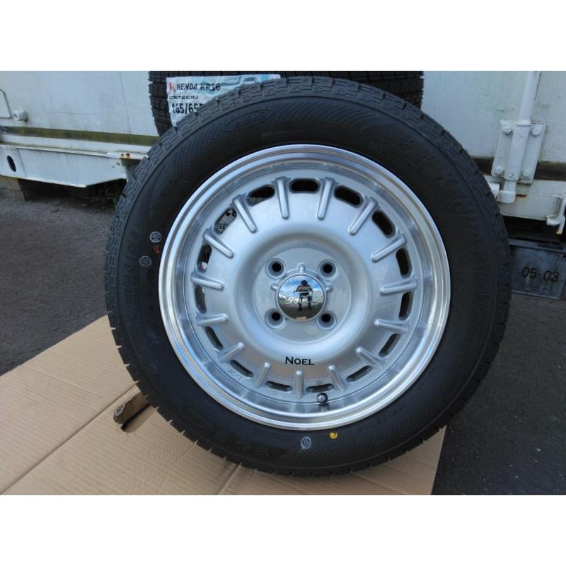 ICETEC 軽自動車 スタッドレス 新品 4本セット タイヤホイールセット 155/65R14 165/65R14 KENDA KR36 ...