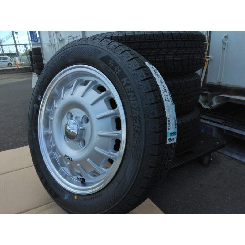 ICETEC 軽自動車 スタッドレス 新品 4本セット タイヤホイールセット 155/65R14 165/65R14 KENDA KR36 ...