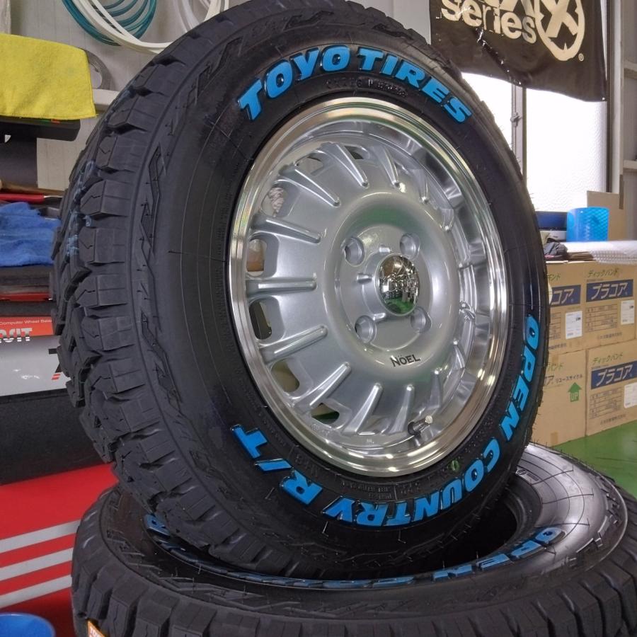 OPEN COUNTRY 新品4本セット NV200 バネット デリカD3 タイヤホイール TOYO オープンカントリー RT 165/80R14 ホワイトレター 14インチ NOEL ...