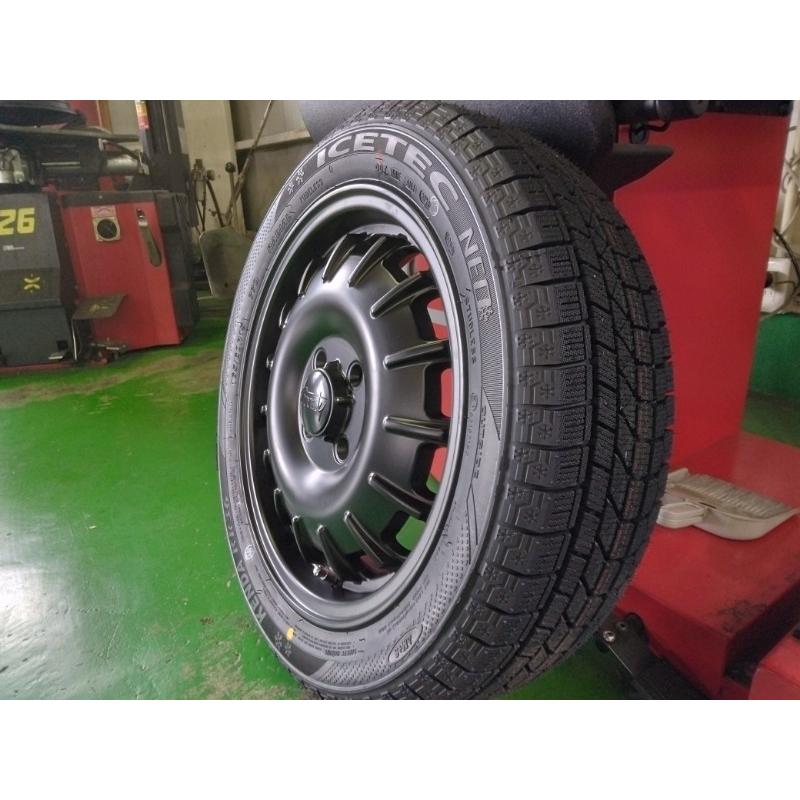 ICETEC ハスラー デリカミニ スタッドレスタイヤ ホイールセット 165/60R15 KENDA KR36 14インチ Noel ノエル ...