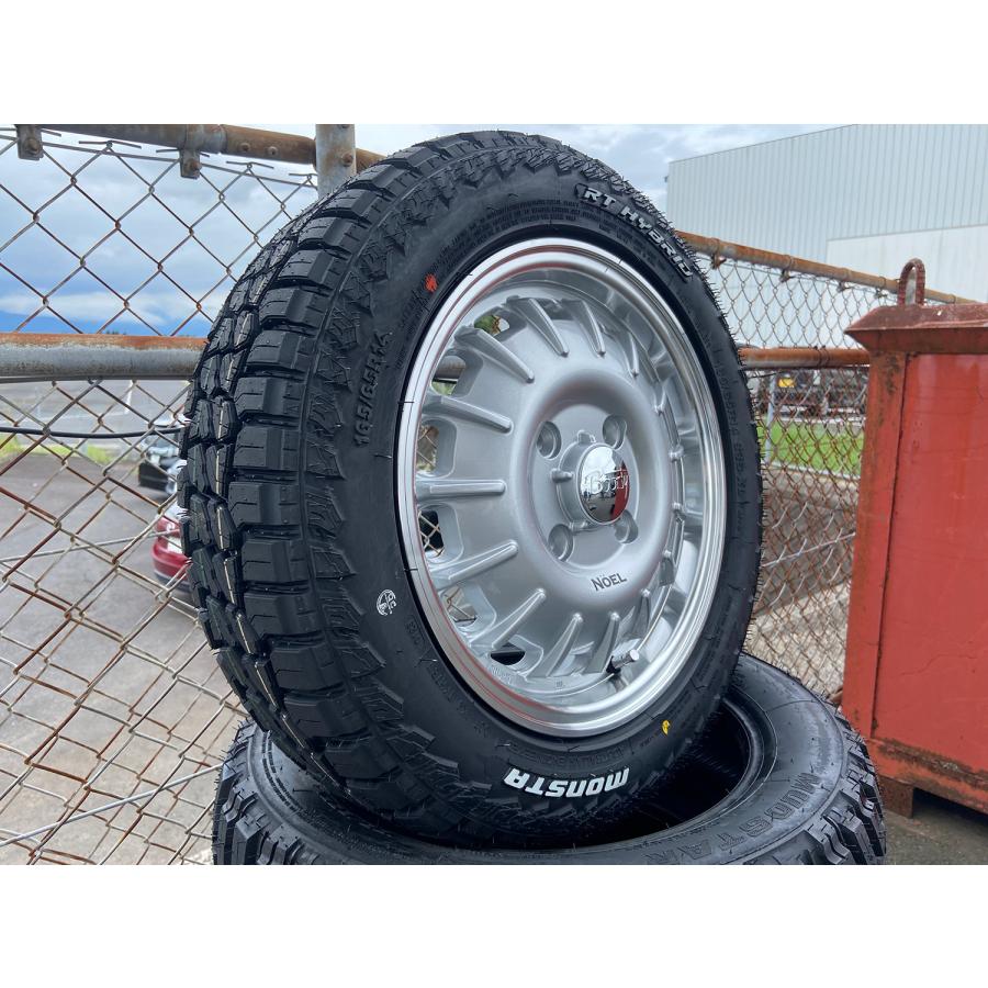 MONSTA TYRES 軽トラ 軽バン ハイゼット エヴリィ アトレー 要リフトアップ&加工 RT ハイブリッド 165/65R14 14インチ : Wheel-And-Tyre-SHOP ...