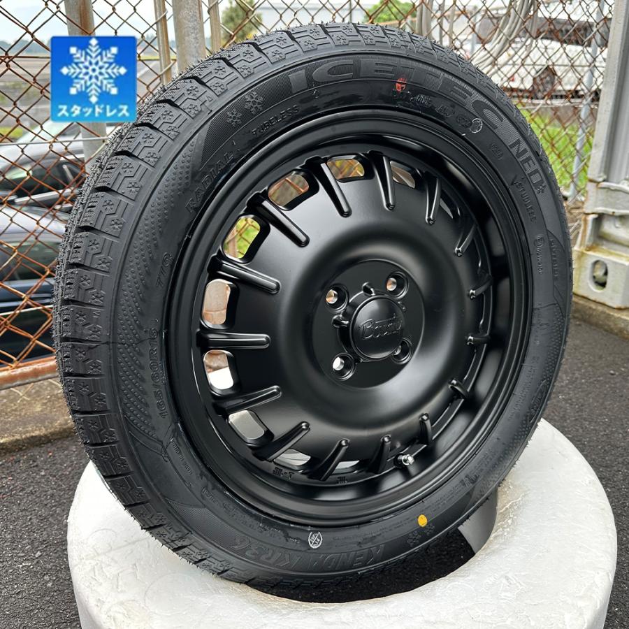 ICETEC 【軽自動車用14インチ】軽トラ 軽バン スタッドレス Bounty Noel KENDA KR36 165/65R14 165 ...