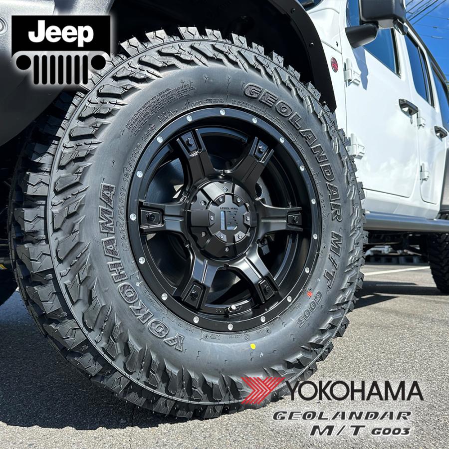 GEOLANDAR ラングラー JL JK タイヤホイール 17インチ OutLaw YOKOHAMA ジオランダー MT 265/65R17 265/70R17 275/70R17 285 ...