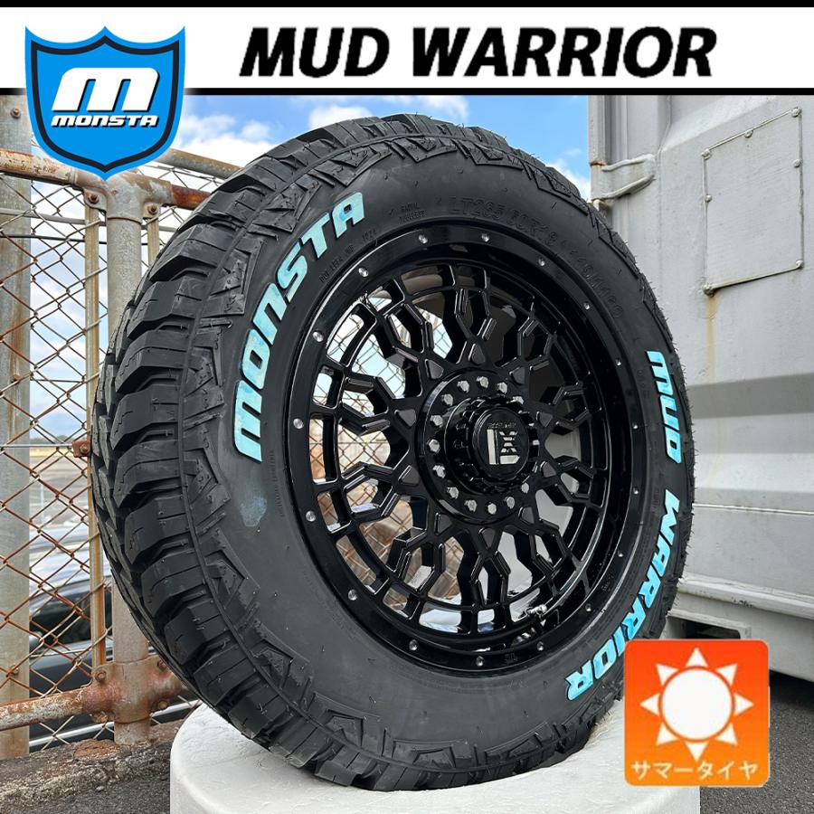 【新品】プラド（TZ-G含）ハイラックス 夏タイヤホイール 18インチ MONSTA MUDWARRIOR 265/60R18 285/60R18 ホワイトレター 1台分 : pre18 ...