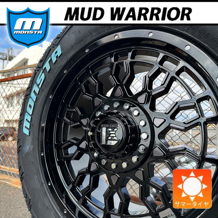 【新品】プラド（TZ-G含）ハイラックス 夏タイヤホイール 18インチ MONSTA MUDWARRIOR 265/60R18 285/60R18 ホワイトレター 1台分 : pre18 ...