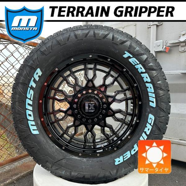 MONSTA TYRES 【新品】プラド（TZ-G含）ハイラックス サマータイヤホイール 18インチ TERRAIN GRIPPER 265/60R18 ホワイトレター 1台分 : Wheel ...