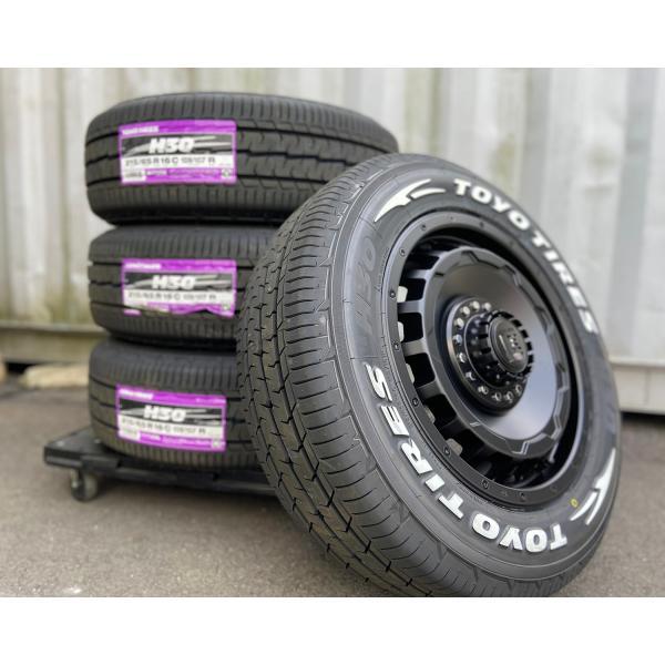 TOYO TIRES キャラバン専用設計 16インチ H30 215/65R16 107/109 LT 車検対応タイヤ＆ホイールセット 4本セット 1台分 LEXXEL SwaGGer ...
