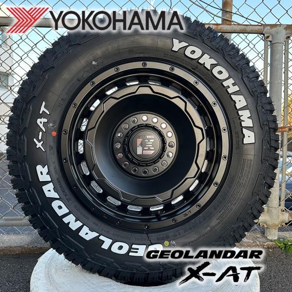 GEOLANDAR 【即納】 ジムニー JB64 JB23 タイヤホイール 16インチ ヨコハマ ジオランダー X-AT 185/85R16 ホワイトレター SwaGGer 4本セット ...