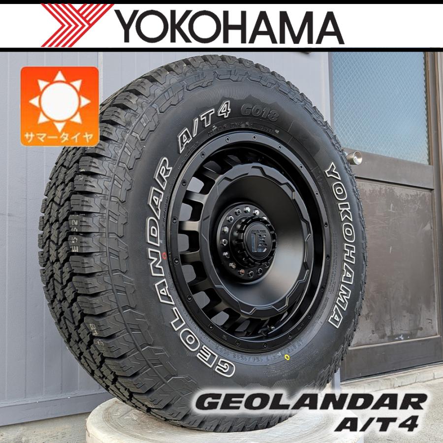 GEOLANDAR 【新品】プラド FJ H3 サーフ 17インチ 夏タイヤホイール 4本セット YOKOHAMA AT4 265/70R17 275/70R17 285/70R17 ...