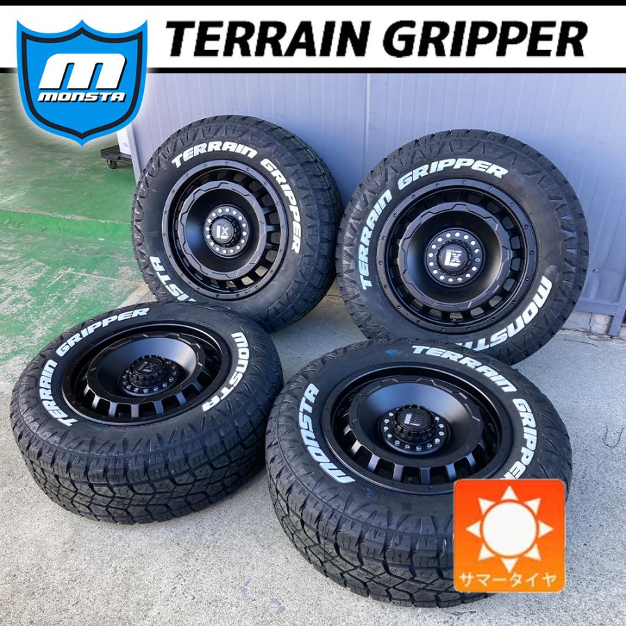 120 150 プラド ハイラックス サーフ FJクルーザ H3 17インチ SwaGGer モンスター テレングリッパー 265/65R17 265/70R17 ホワイトレター ...