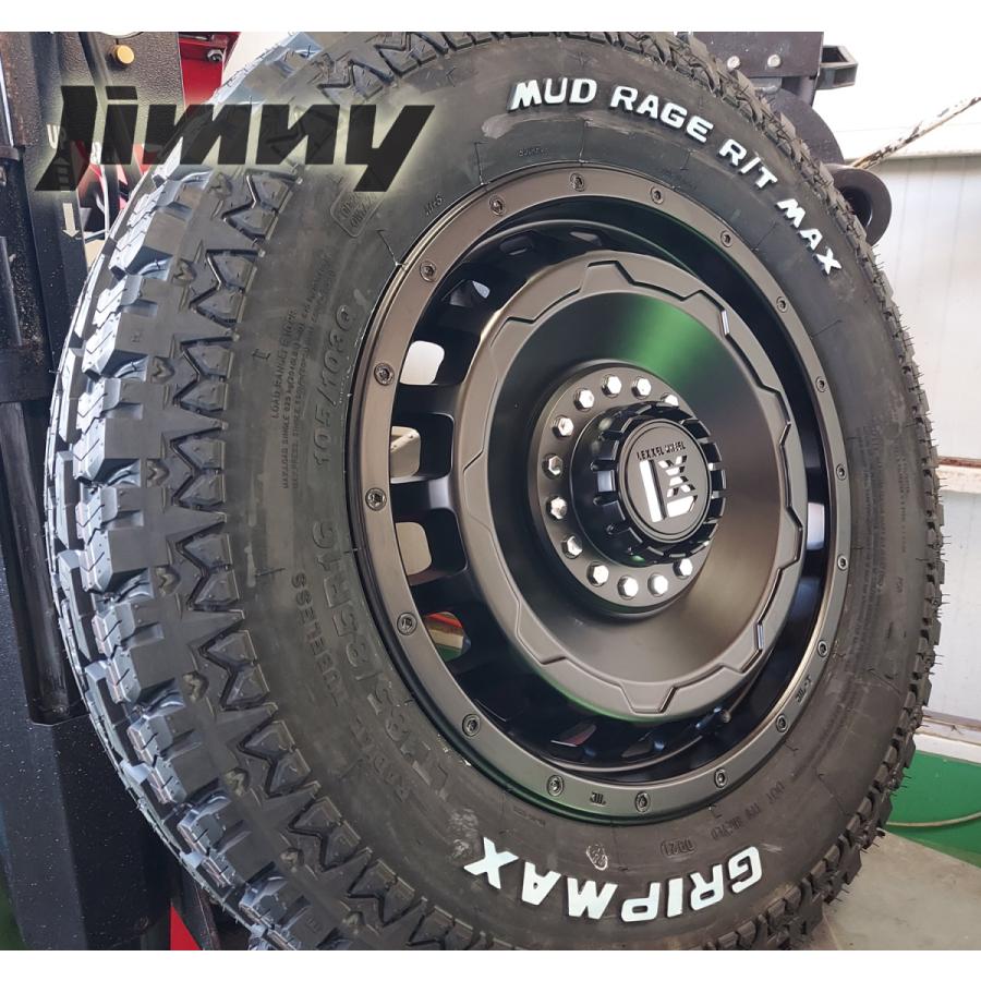 ジムニー JB23 JB64 JA11 JA12 JA22 タイヤホイール 16インチ GripMax MUD RAGE RT MAX 175 ...